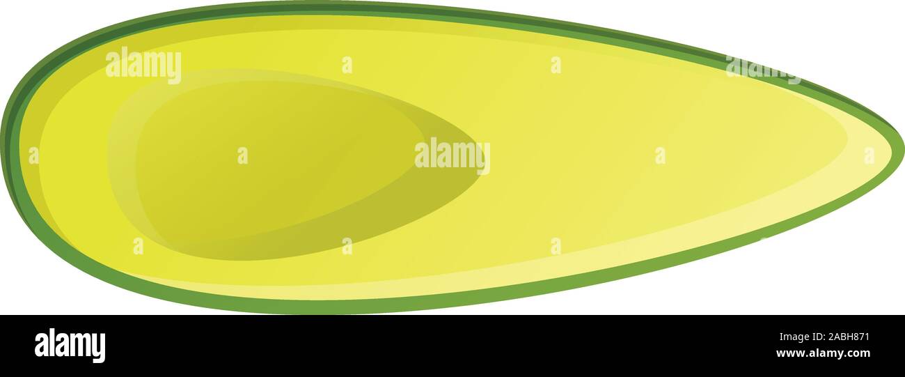Slice avocado icon. Cartoon of slice avocado vector icon for web design ...