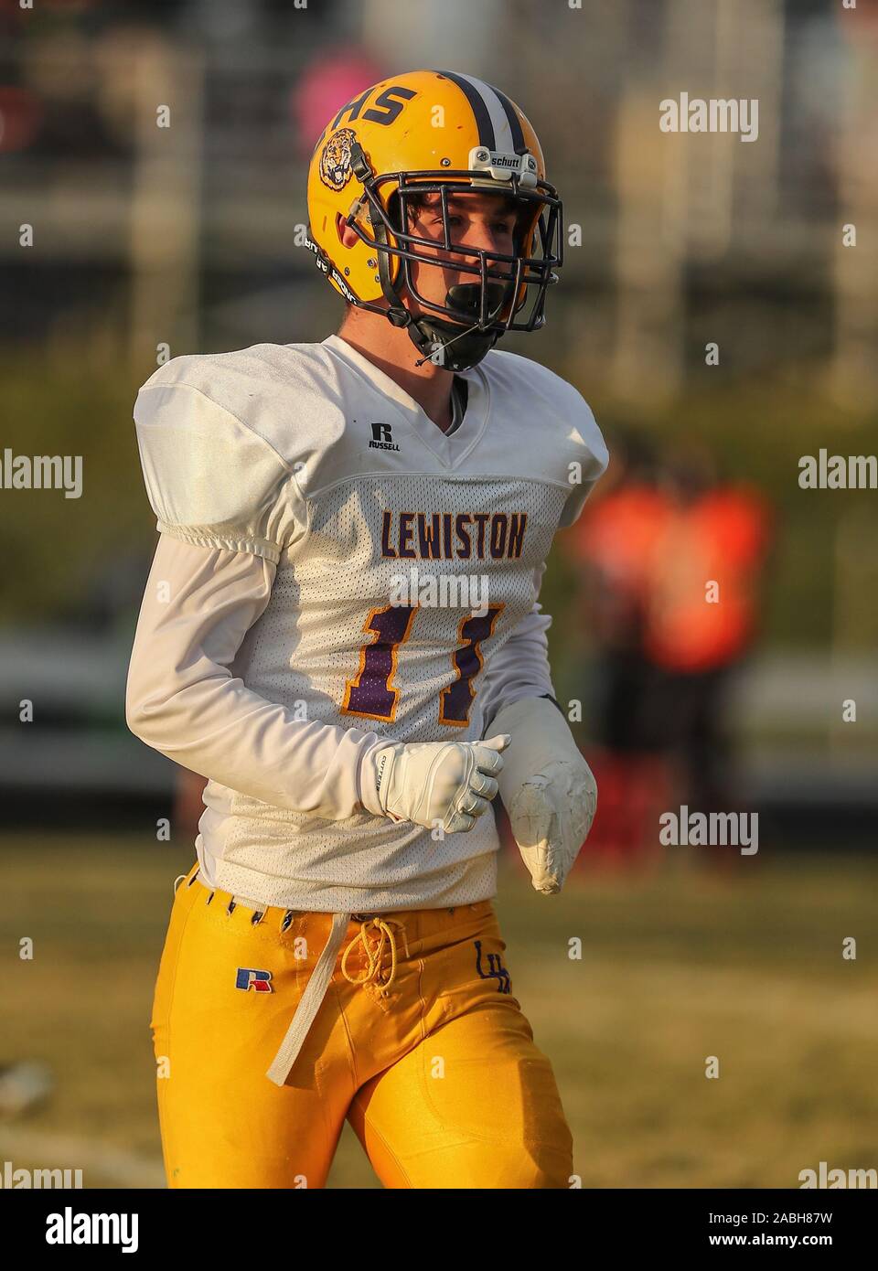 Football action with Lewiston High School vs Post Falls in Post Falls ...