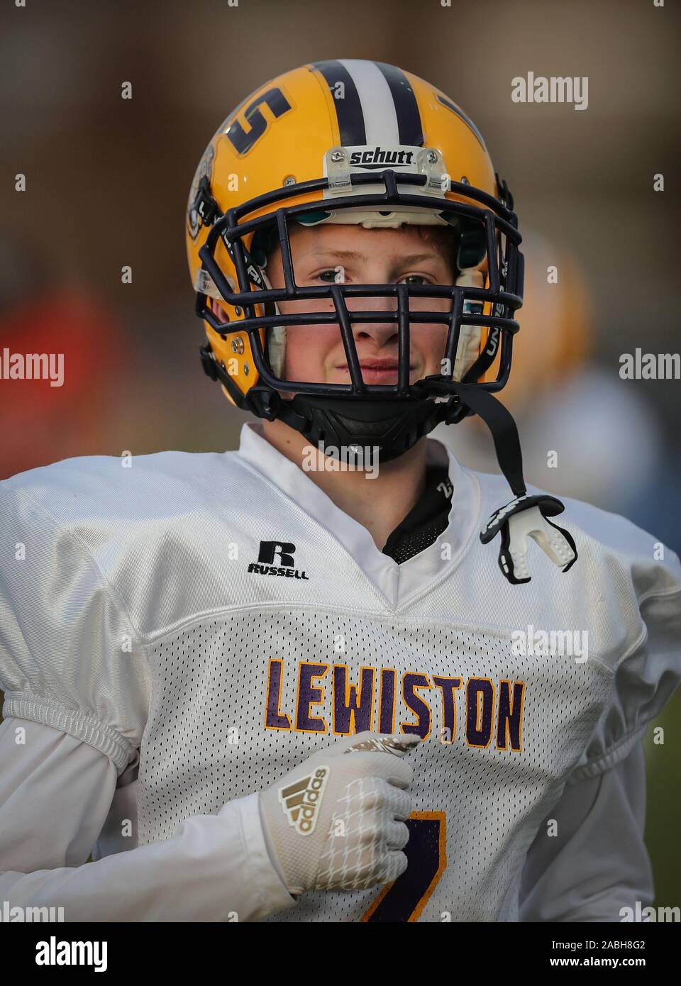 Football action with Lewiston High School vs Post Falls in Post Falls ...