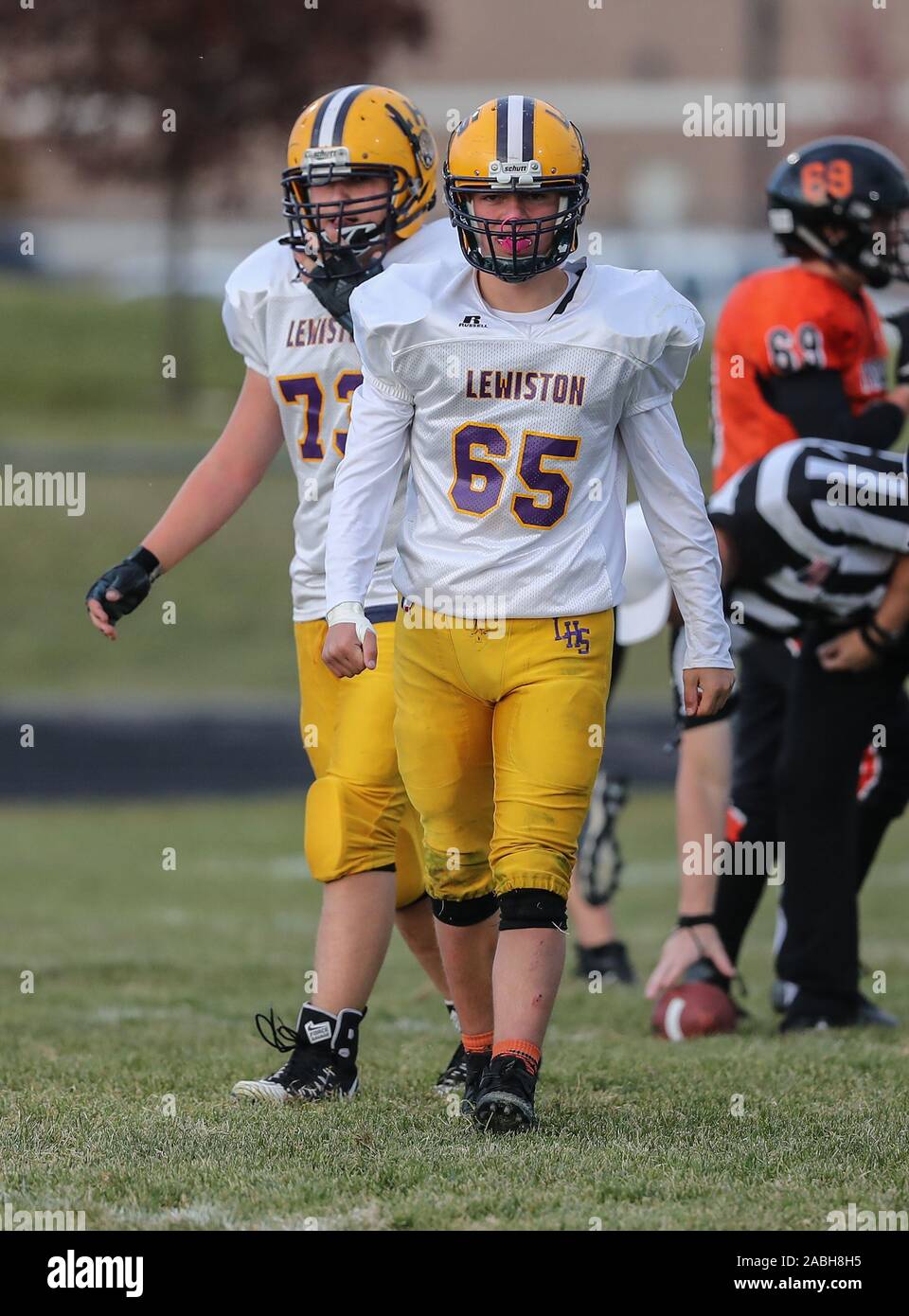 Football action with Lewiston High School vs Post Falls in Post Falls ...