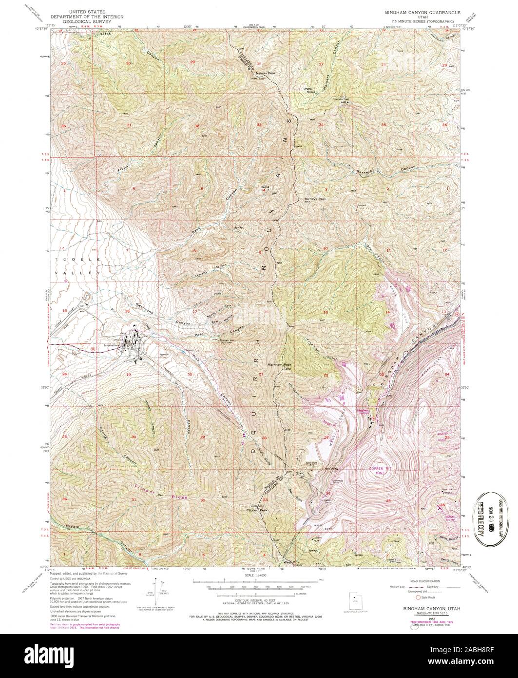Bingham map Cut Out Stock Images & Pictures - Alamy