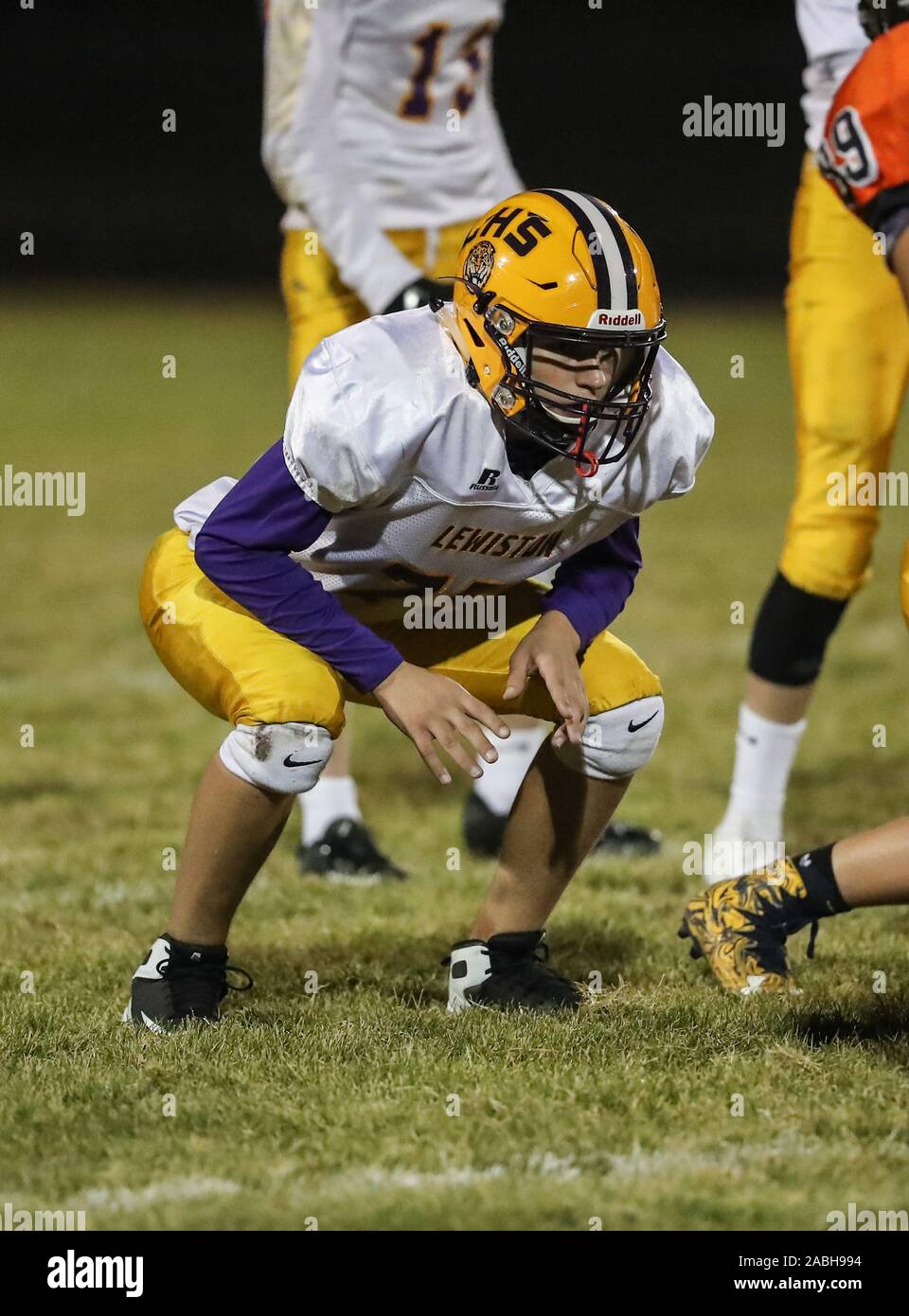 Football action with Lewiston High School vs Post Falls in Post Falls ...