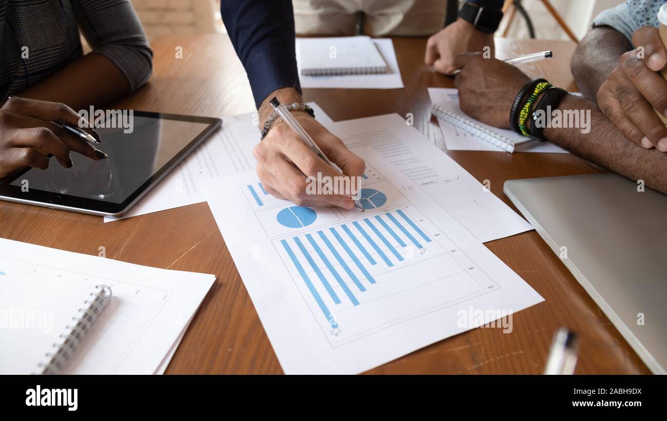 Editing team meeting paperwork hi-res stock photography and images - Alamy