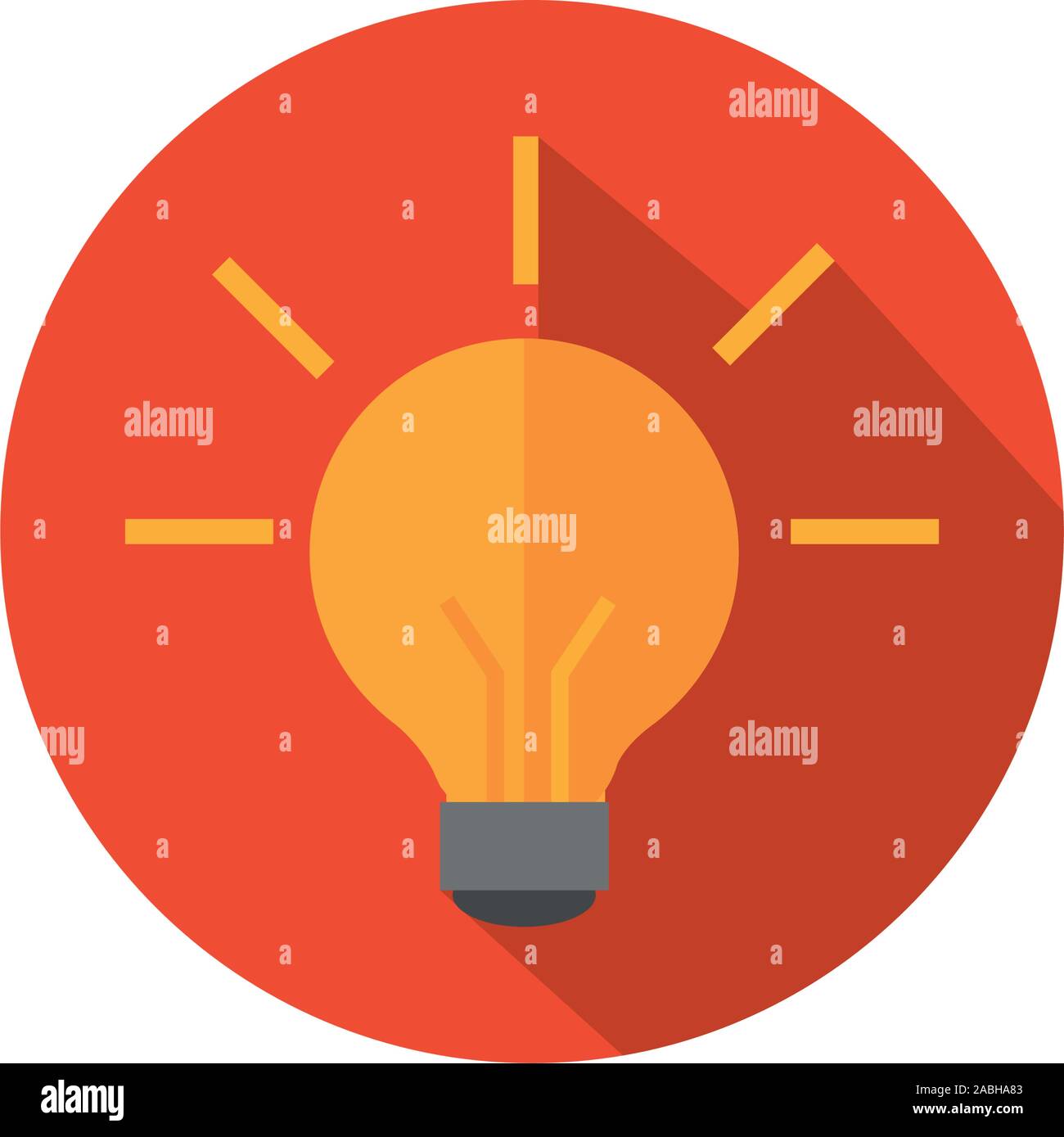 light bulb ide creativity business strategy icon block shadow vector ...