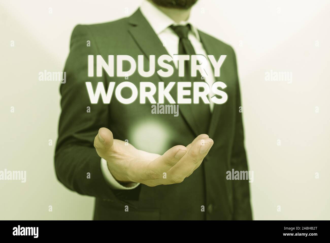 Conceptual hand writing showing Industry Workers. Concept meaning one ...