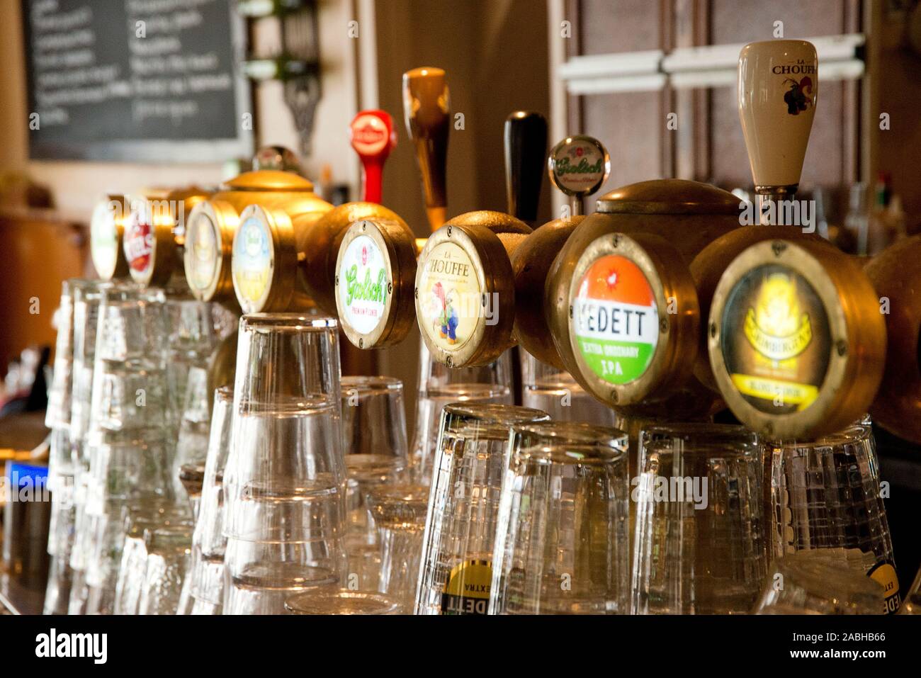 Traditional dutch beer pumps hi-res stock photography and images - Alamy