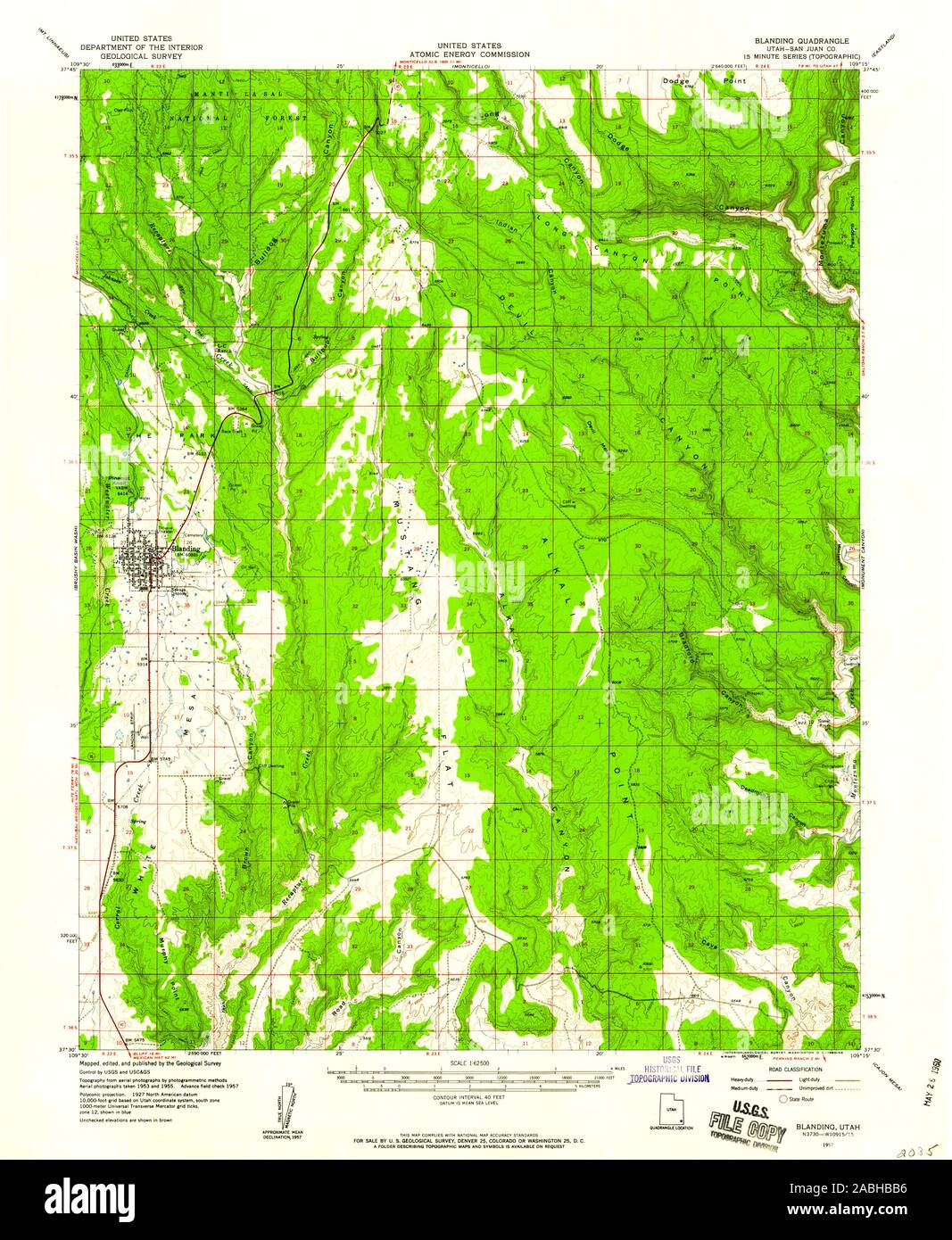 Map of blanding hi-res stock photography and images - Alamy