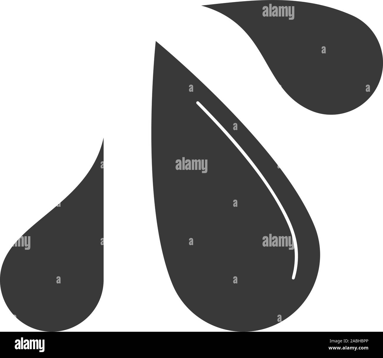 Water droplet splash icon in vector Stock Vector Image & Art - Alamy