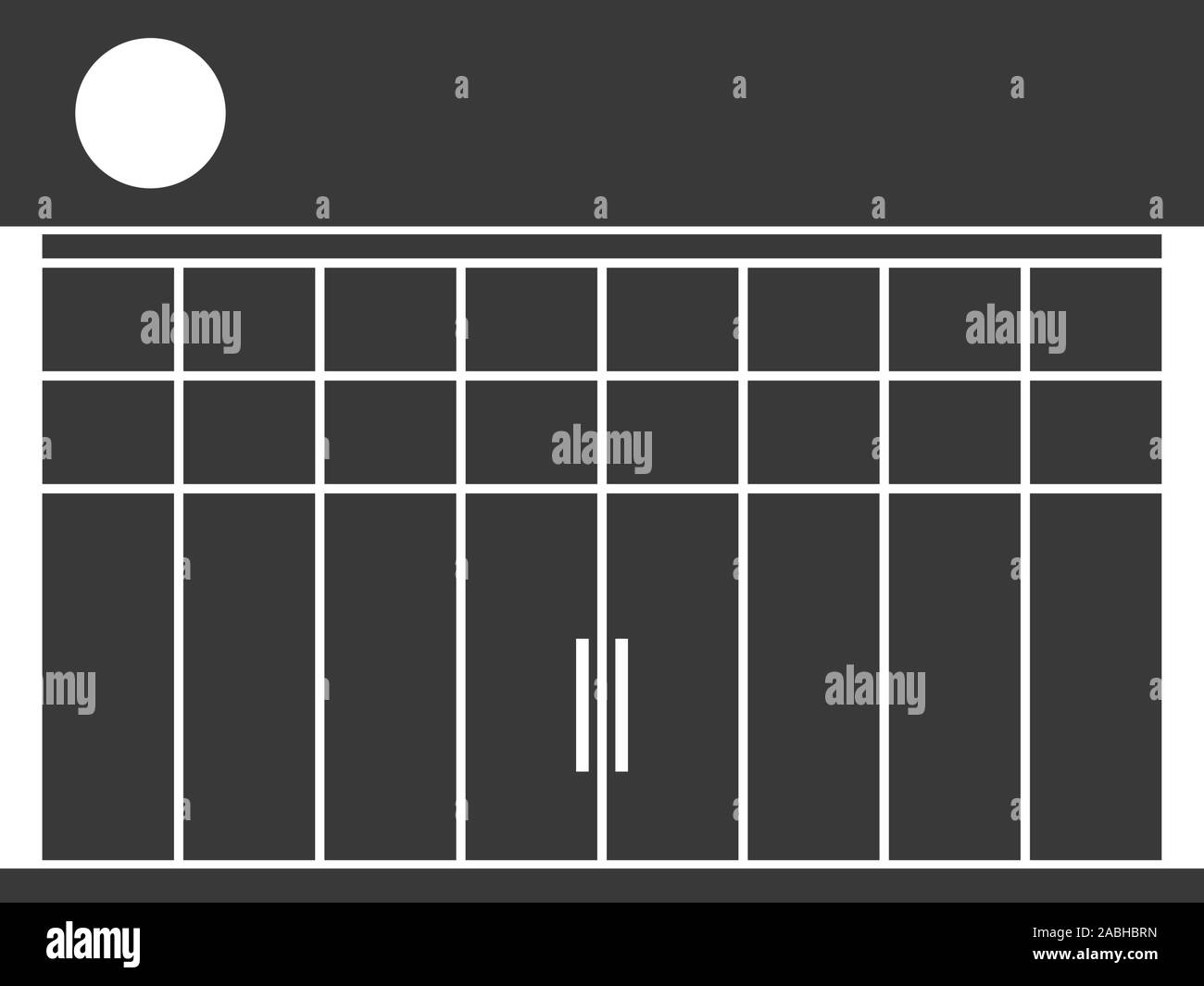 Commercial shopfront icon for retail store in vector Stock Vector Image ...