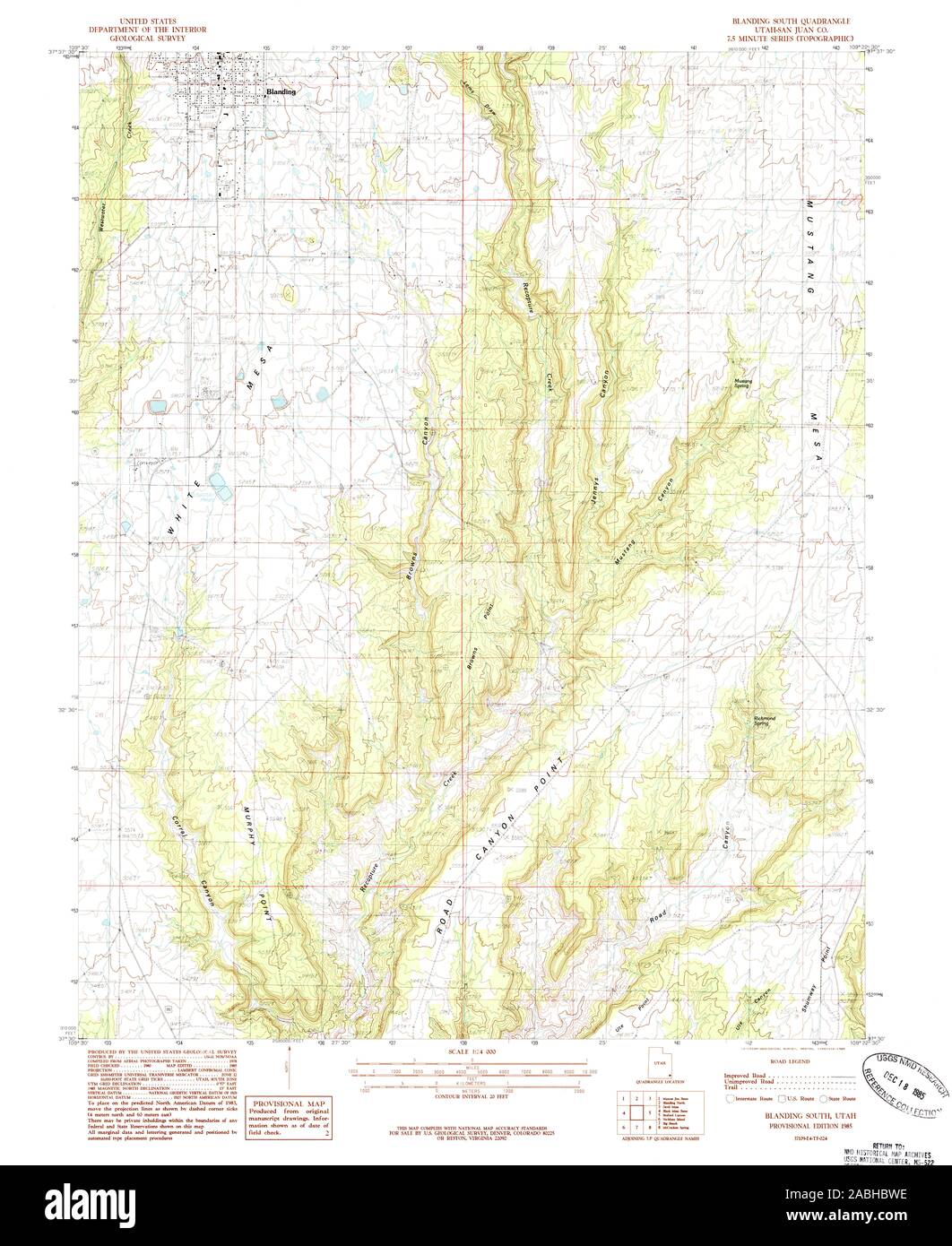 Map of blanding hi-res stock photography and images - Alamy