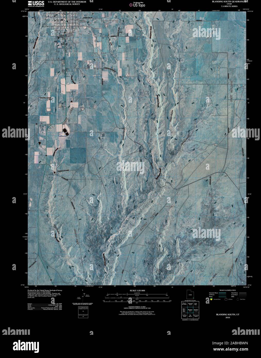Map of blanding hi-res stock photography and images - Alamy