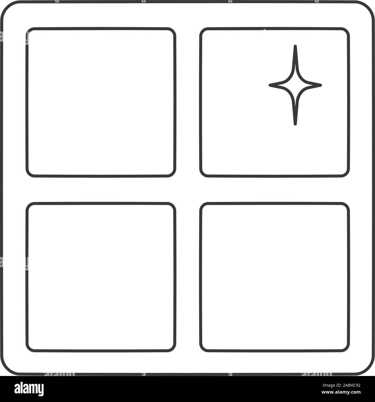 Clean window icon in vector line drawing Stock Vector Image & Art - Alamy