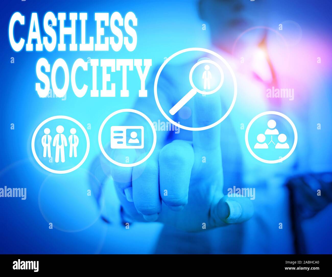 Word writing text Cashless Society. Business photo showcasing financial ...