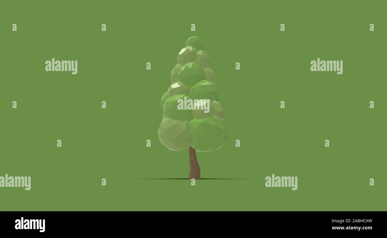 Tree Nature Background 3D Rendering Stock Photo - Alamy