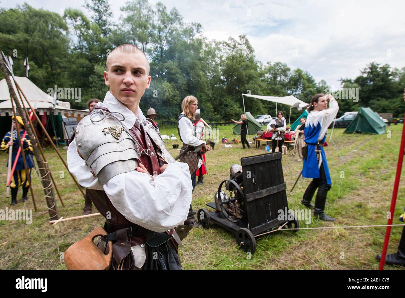 Medieval tournament tents hi-res stock photography and images - Alamy