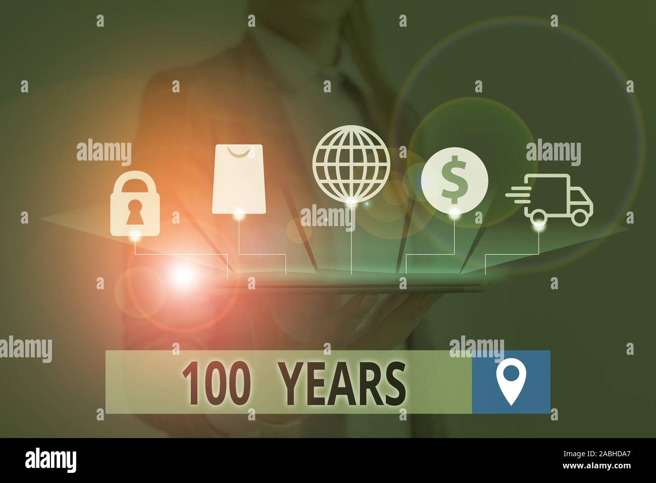 Conceptual hand writing showing 100 Years. Concept meaning Remembering ...