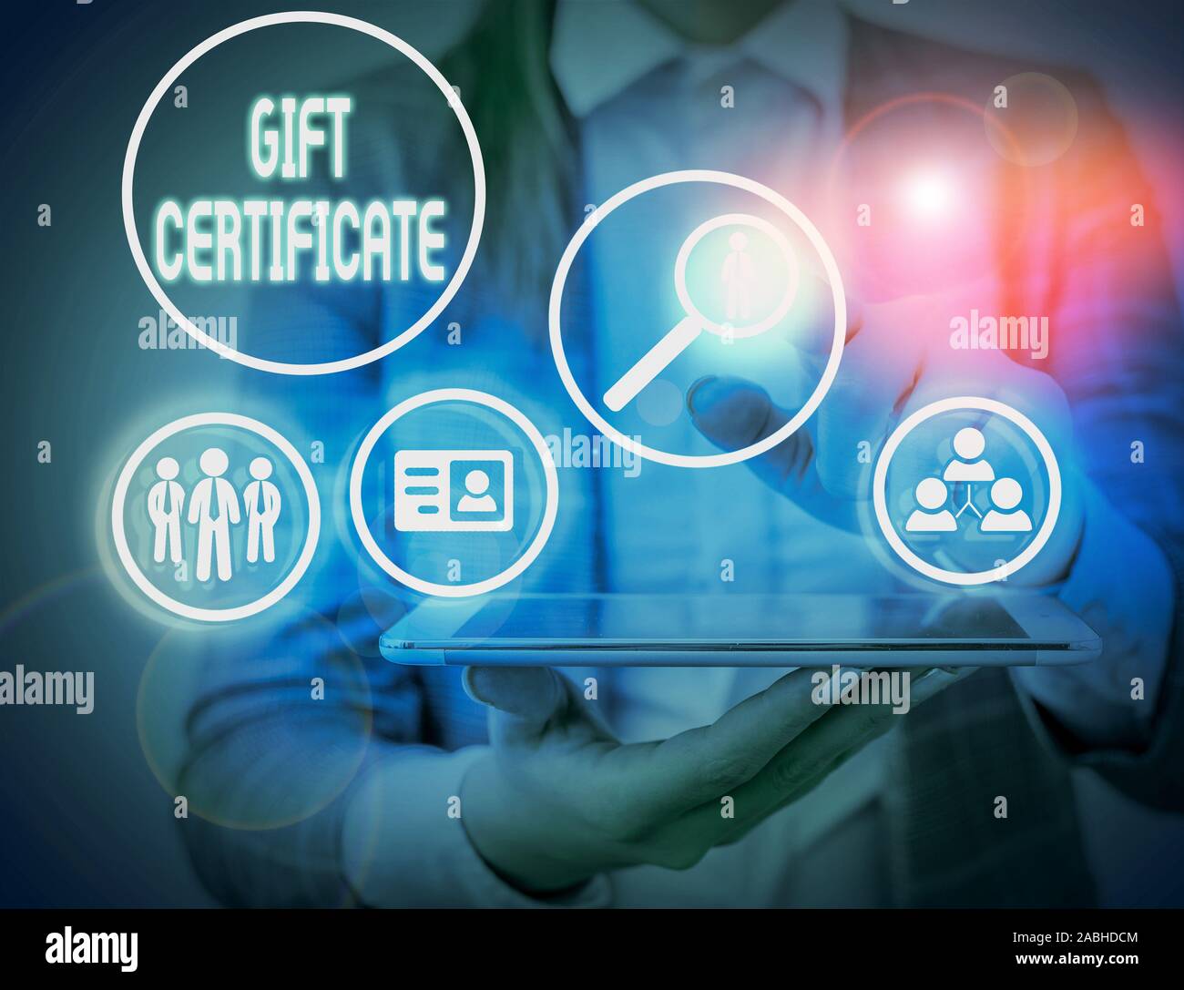 Writing note showing Gift Certificate. Business concept for certificate ...