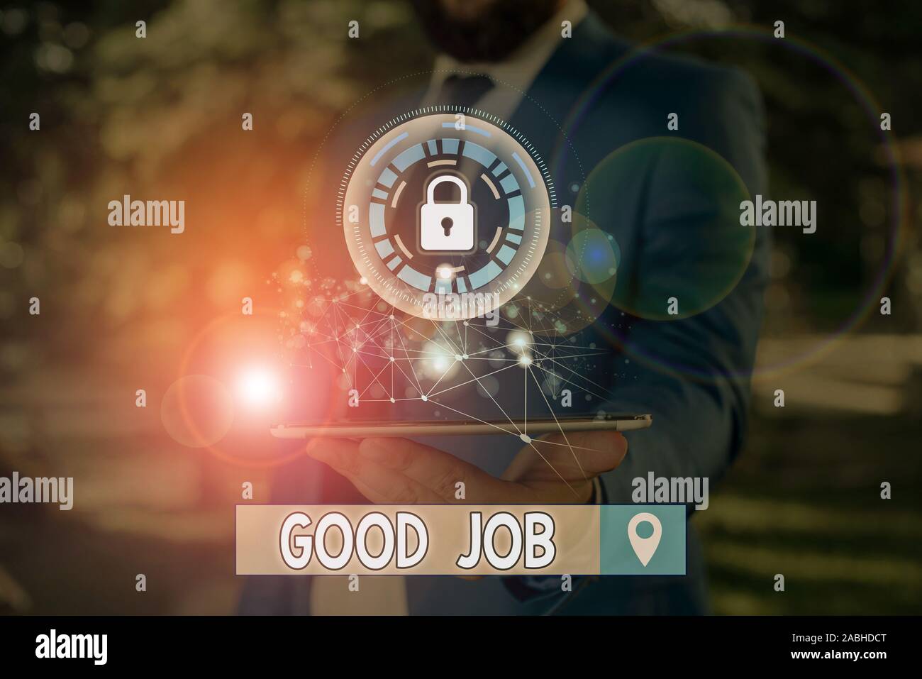 Writing note showing Good Job. Business concept for encourage someone ...