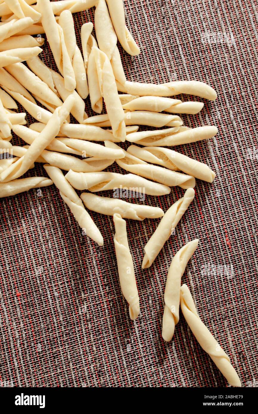 Handmade italian style pasta Stock Photo - Alamy