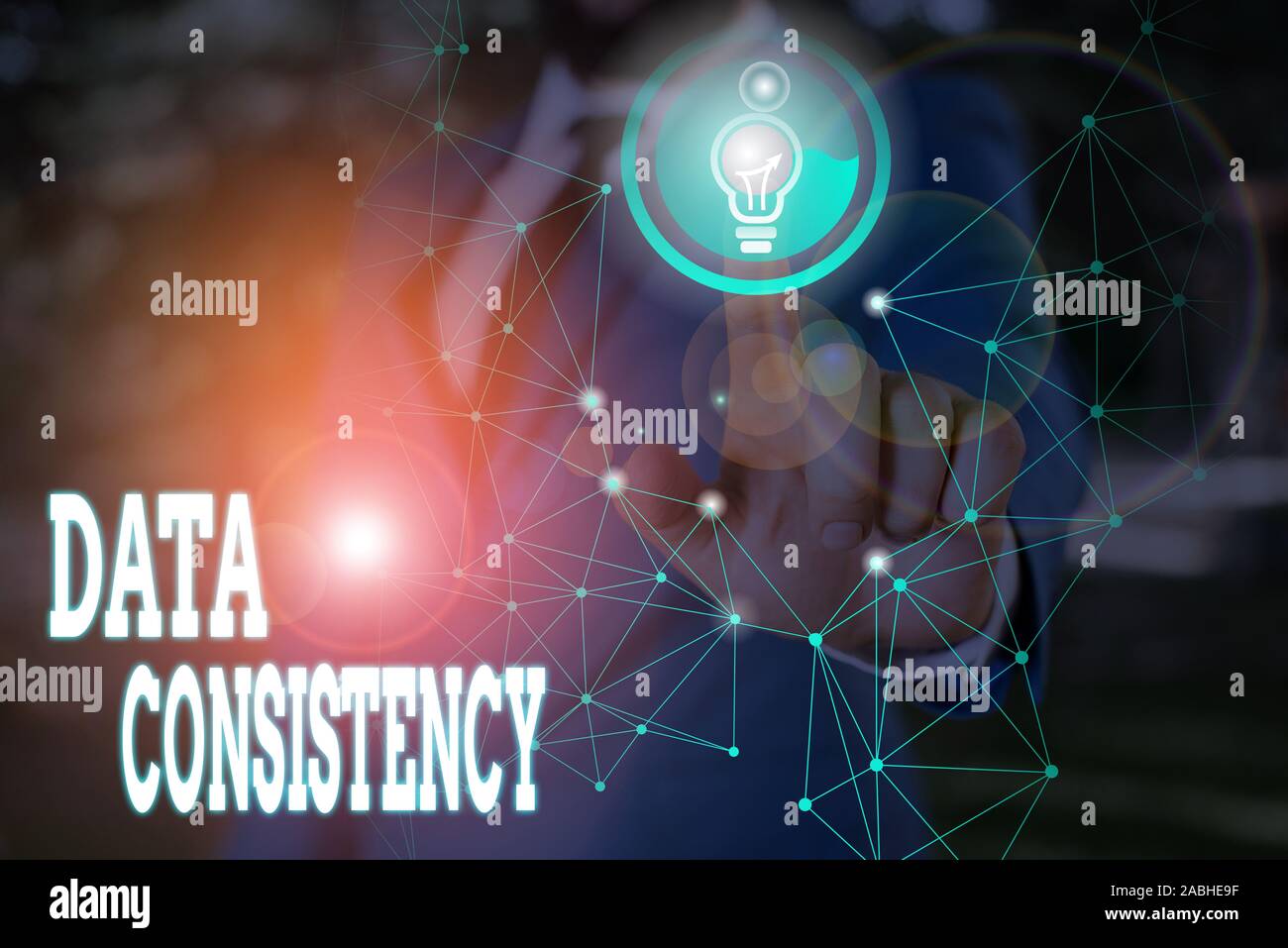Writing Note Showing Data Consistency Business Concept For Data Values Are The Same For All