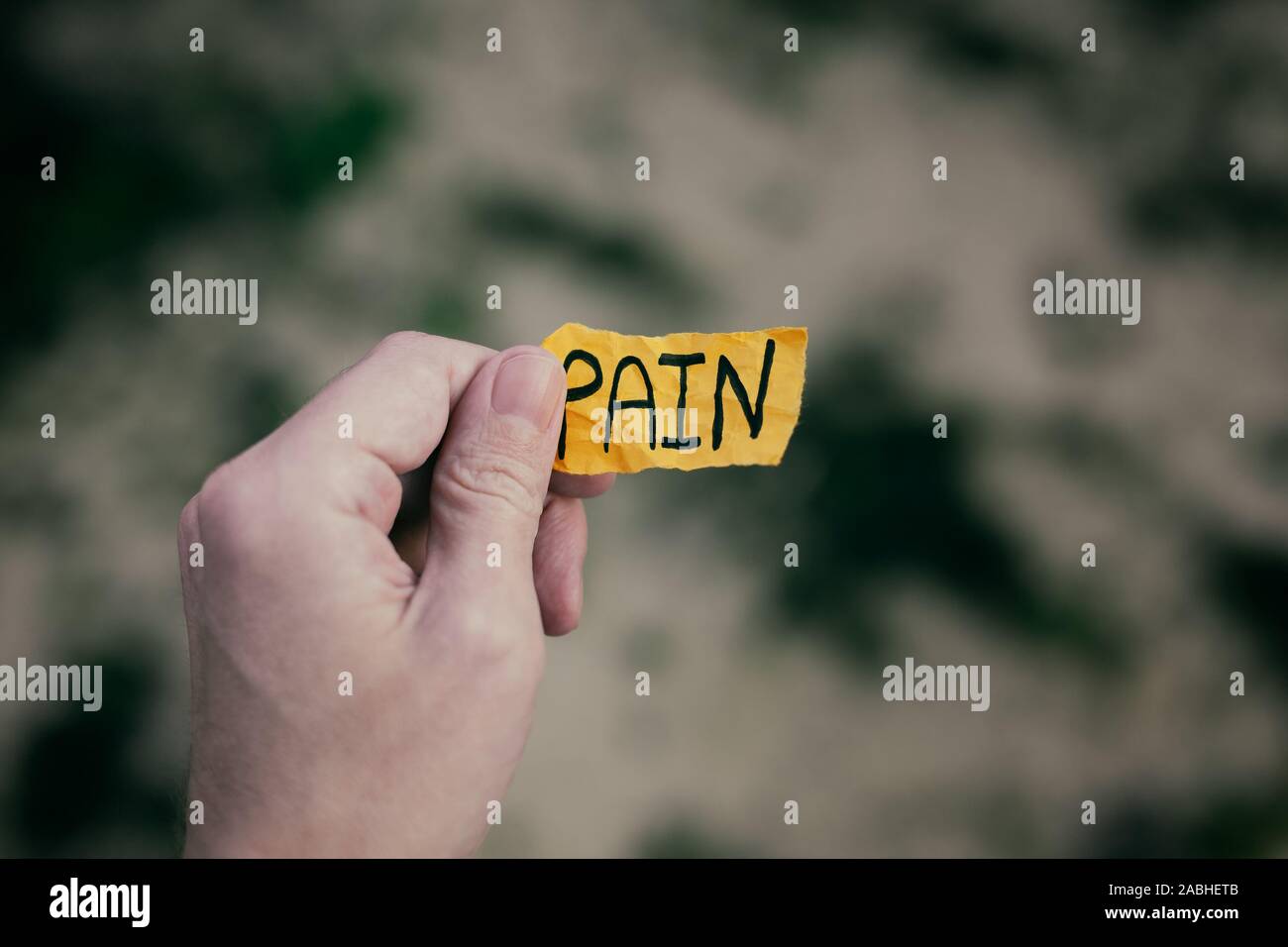 Pain Word High Resolution Stock Photography and Images - Alamy