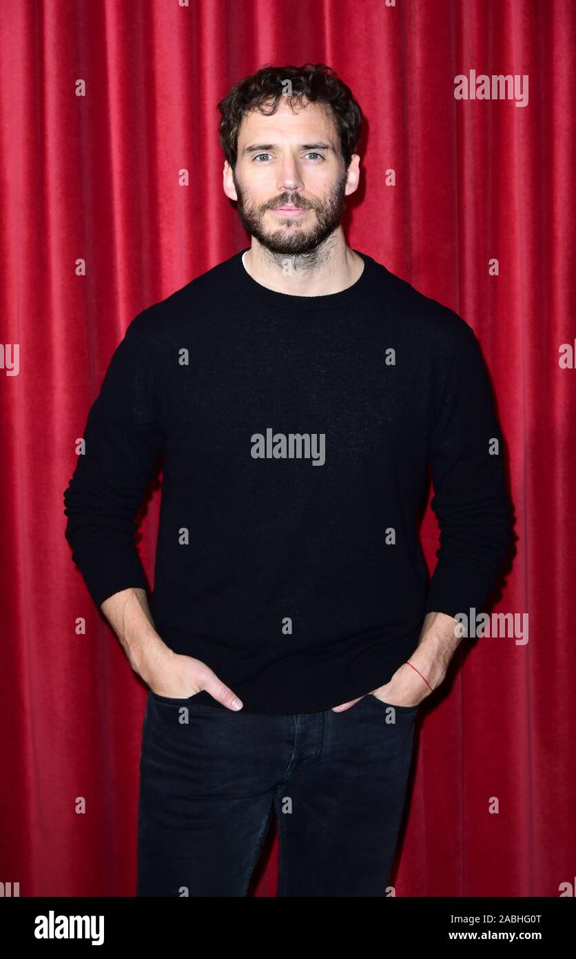 Sam Claflin attending a Q&A after a screening for the film The ...