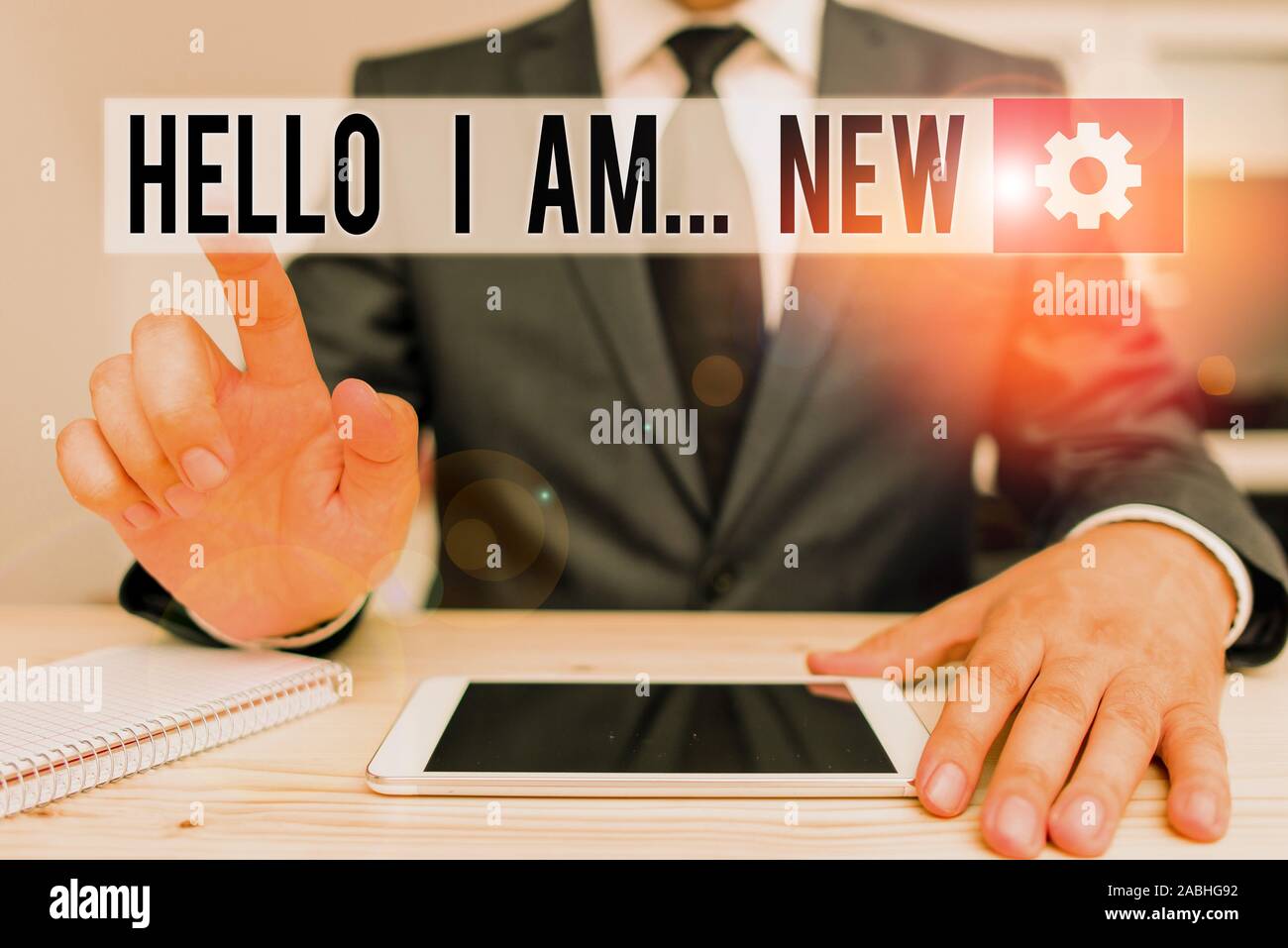Word writing text Hello I Am New. Business photo showcasing Introduce ...