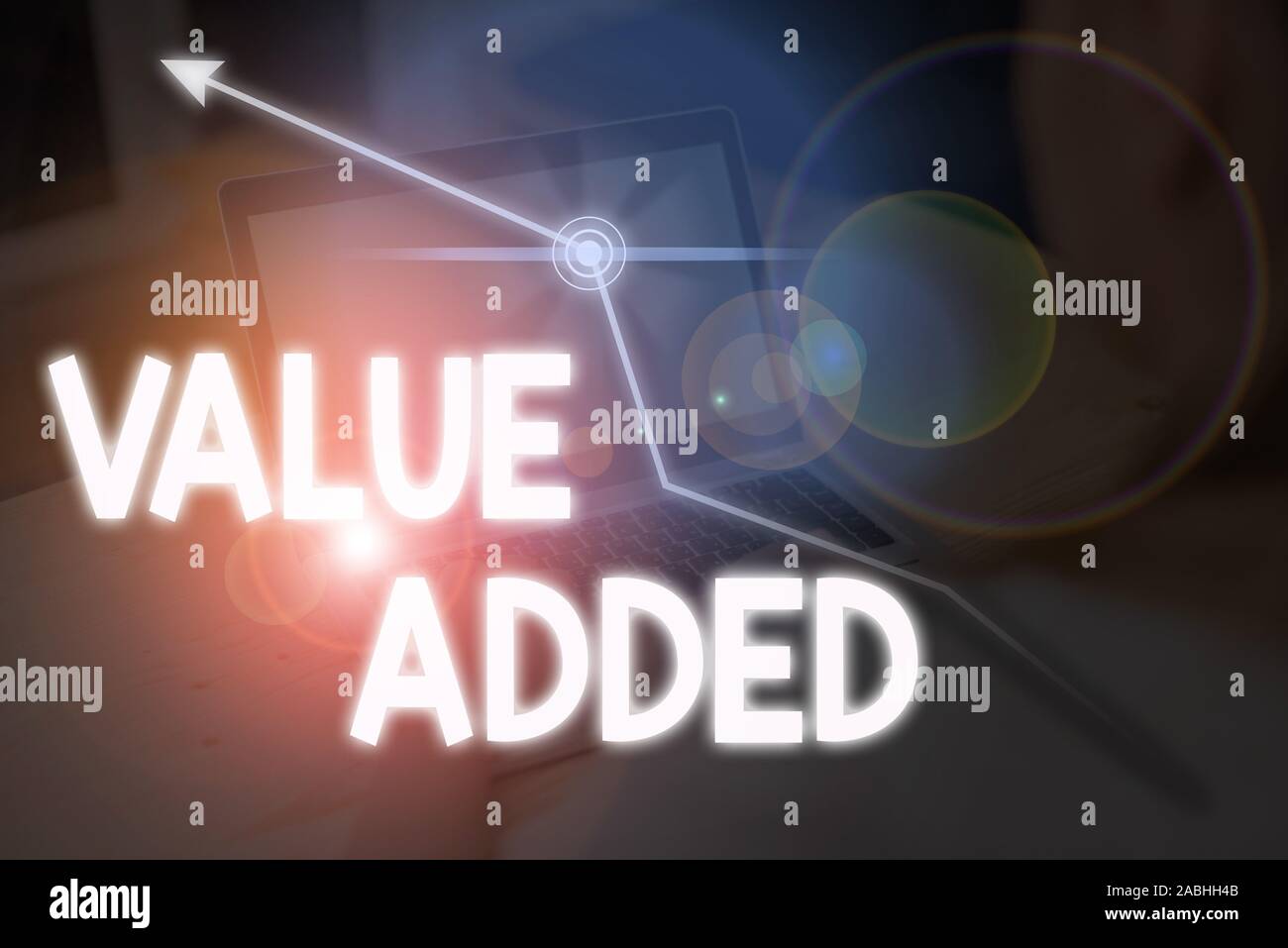 Writing note showing Value Added. Business concept for the extra value ...