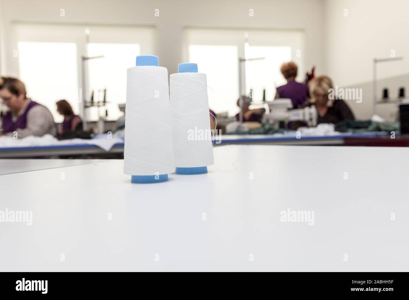 industrial sewing thread, close up Stock Photo - Alamy