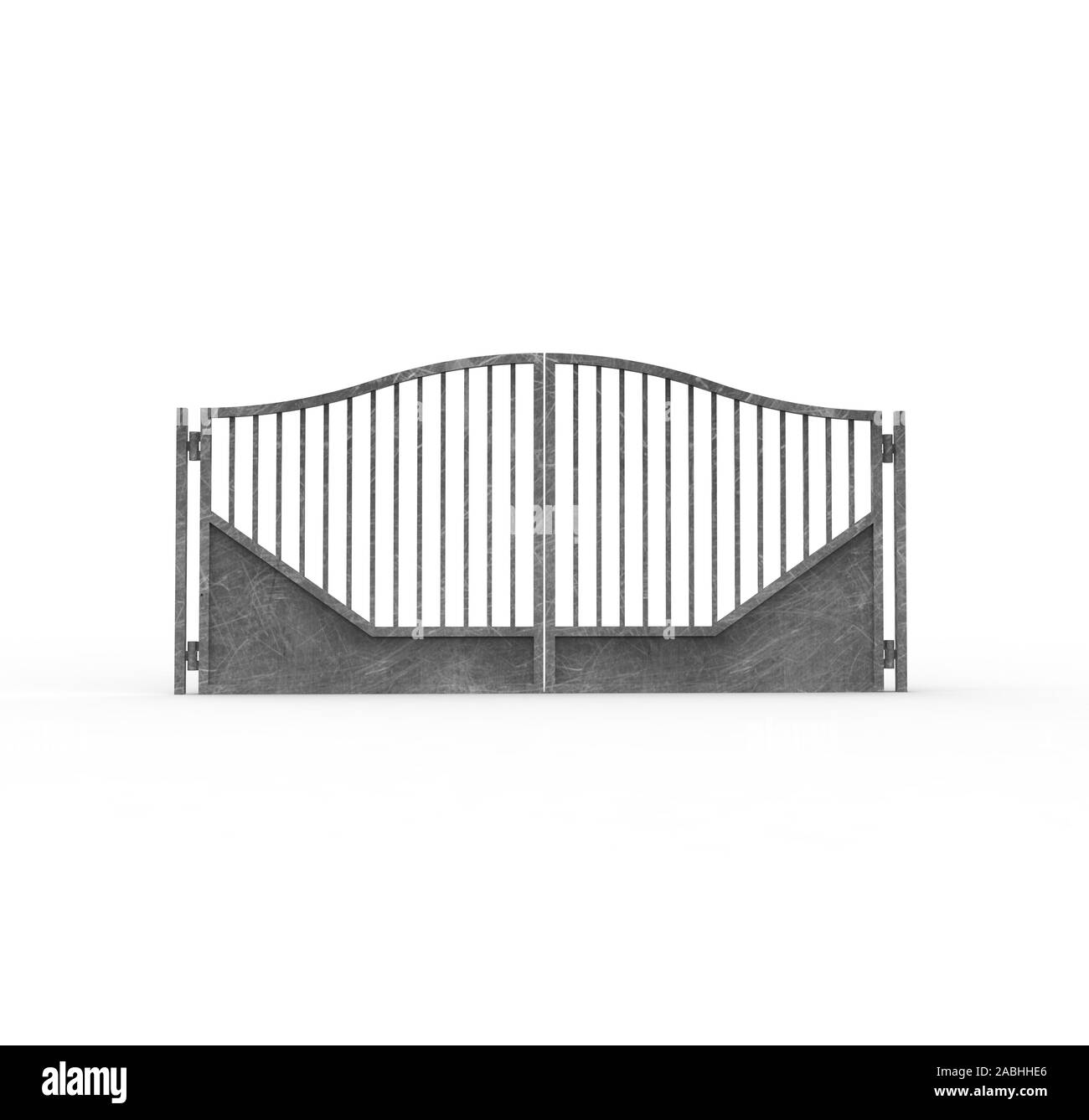 Wrought iron fence on balcony Cut Out Stock Images & Pictures - Alamy