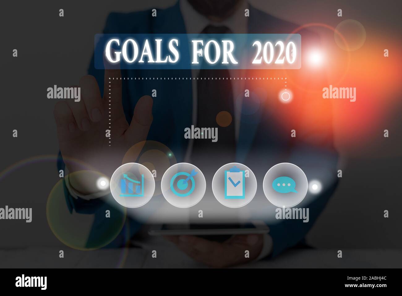 Conceptual hand writing showing Goals For 2020. Concept meaning The ...