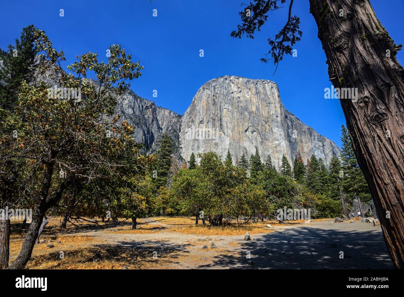 El Capitan, also known as El Cap, a vertical rock formation in Yosemite ...