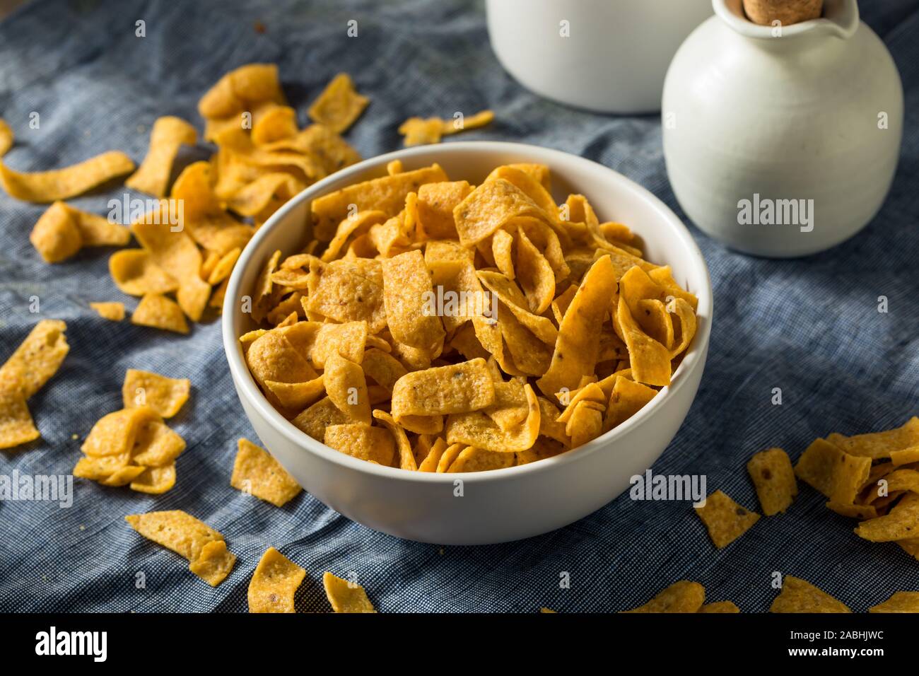 Crunchy Salt Corn Chips Ready to Eat Stock Photo - Alamy