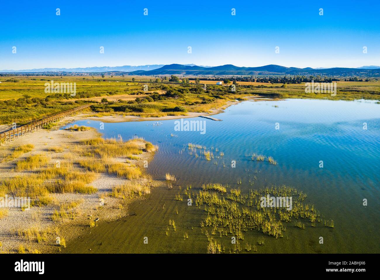 Beautiful nature park Vrana lake (Vransko jezero), Dalmatia, Croatia ...