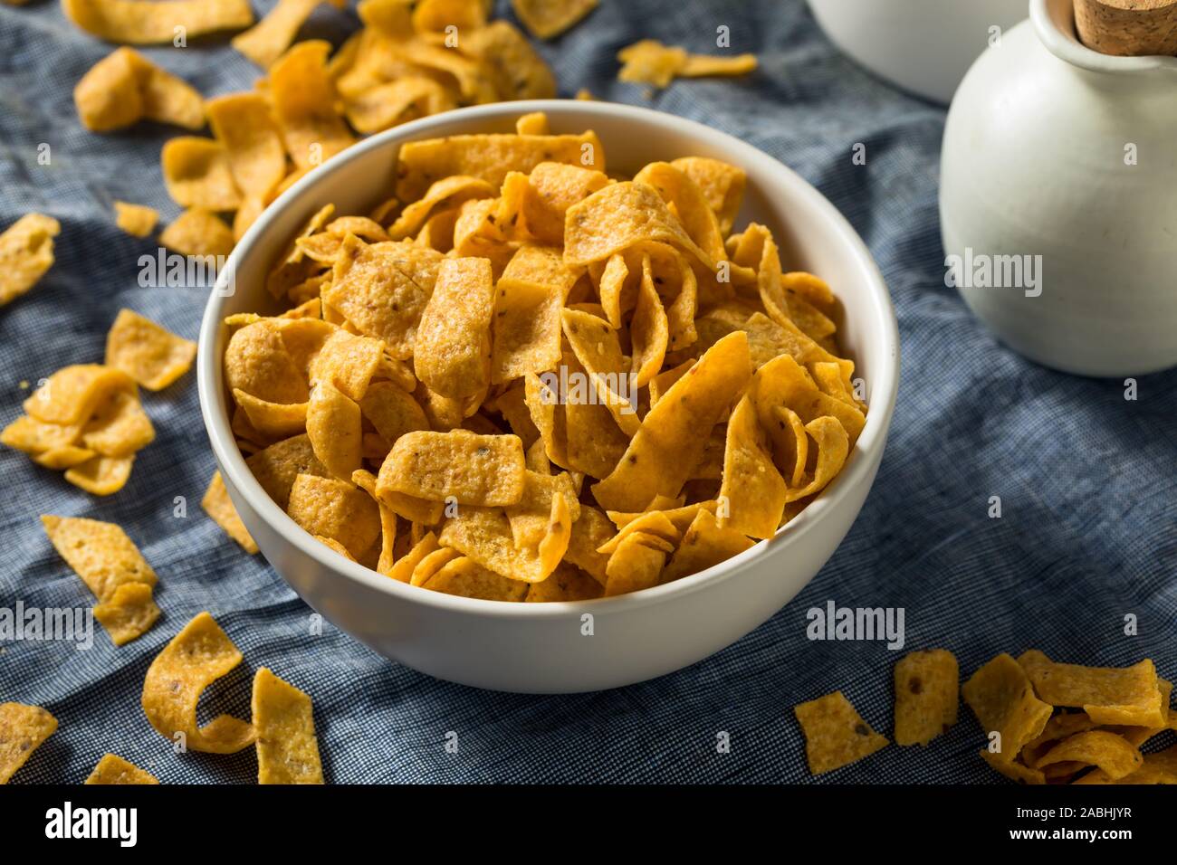Crunchy Salt Corn Chips Ready to Eat Stock Photo - Alamy