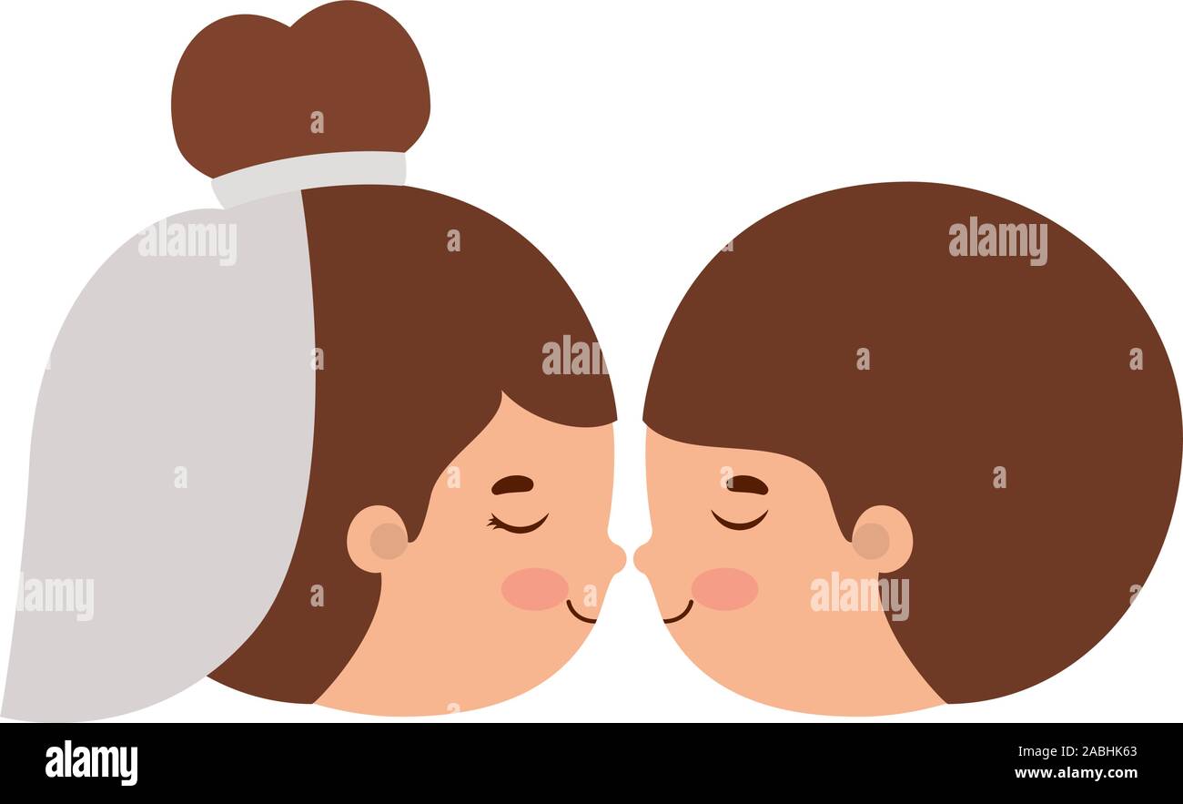 Couple of bride and groom cartoon design Stock Vector Image & Art - Alamy