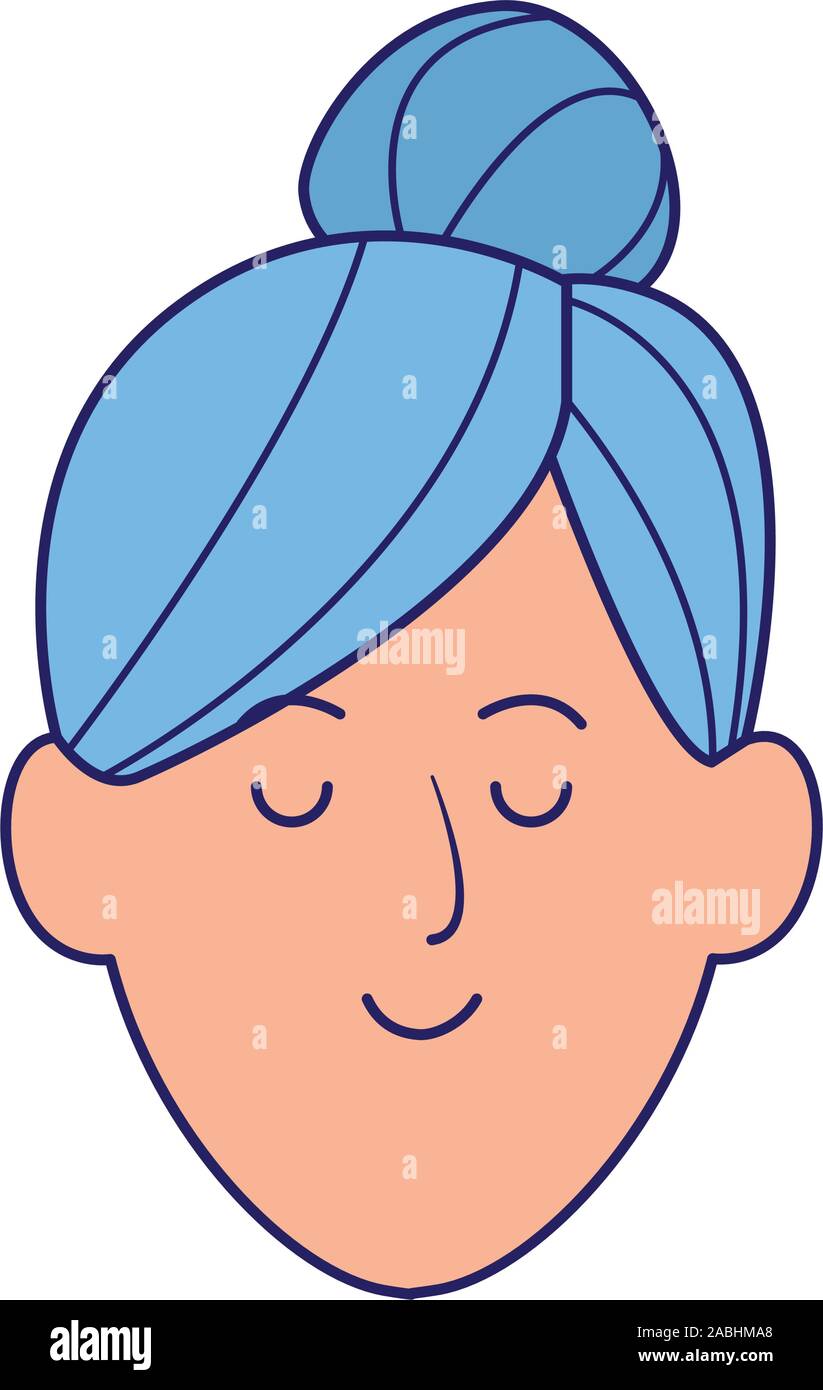 young woman face icon, flat design Stock Vector Image & Art - Alamy