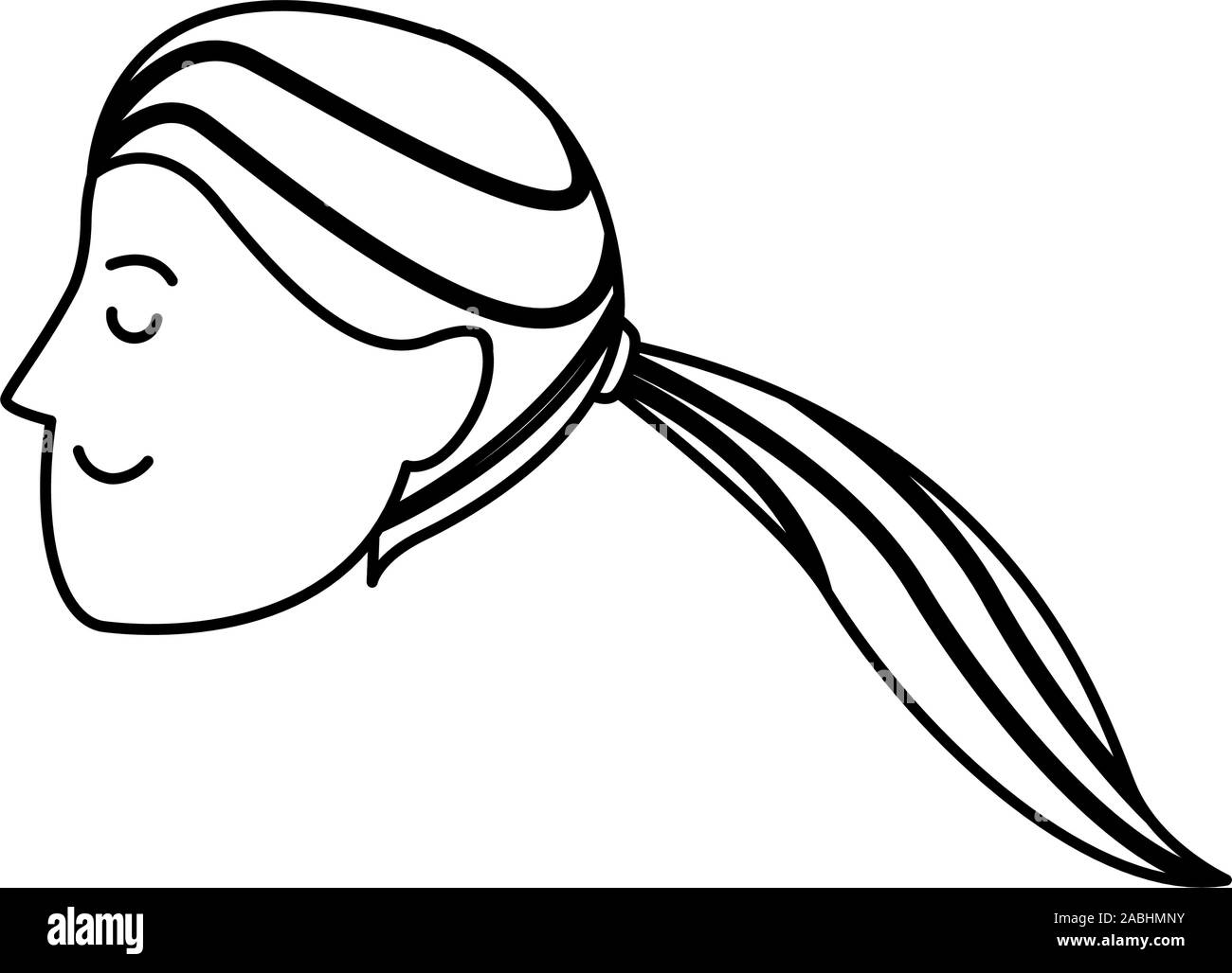 profile of woman face icon Stock Vector Image & Art - Alamy