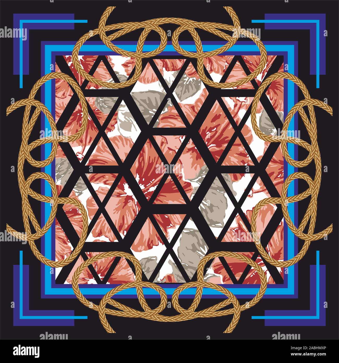 Colorful flowers background, Shawl, bandana, scarf, kerchief digital print, Fabric design. Woman ...