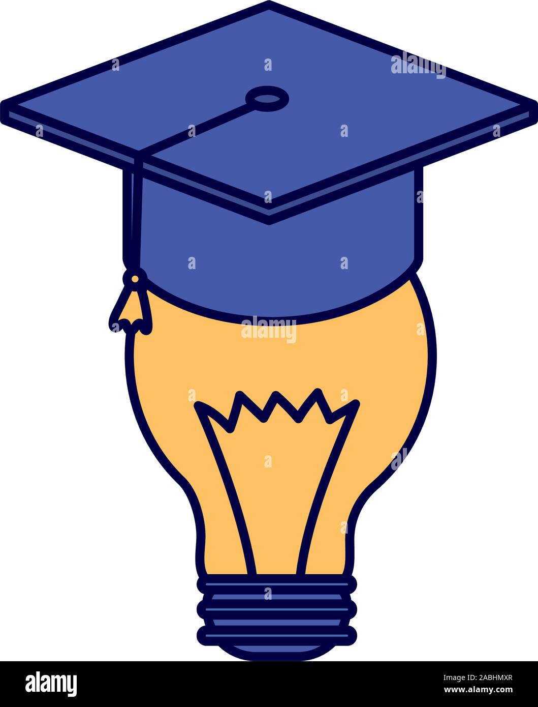 creativity innovation graduation hat school learning online vector ...