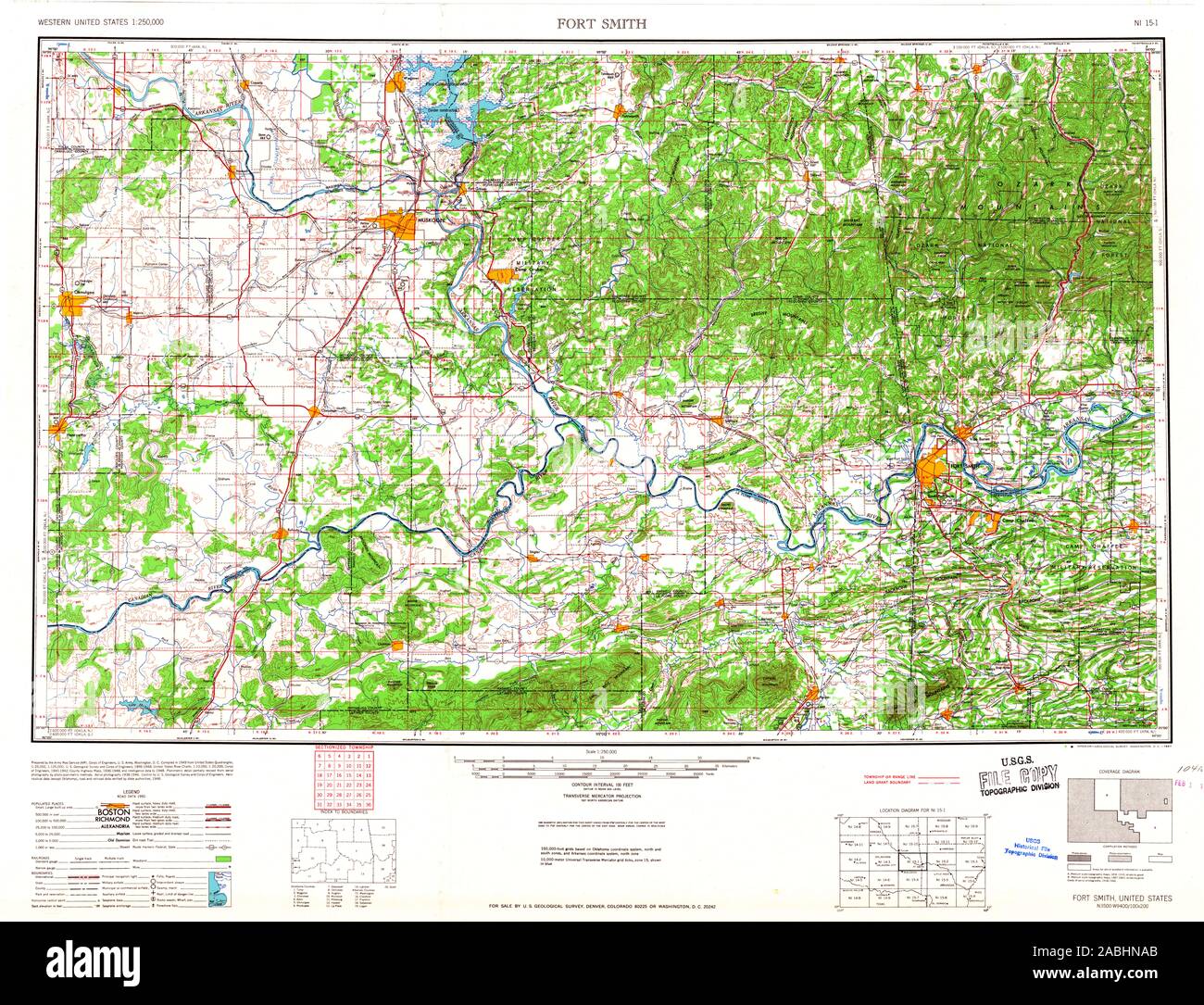 Fort smith oklahoma map hi-res stock photography and images - Alamy