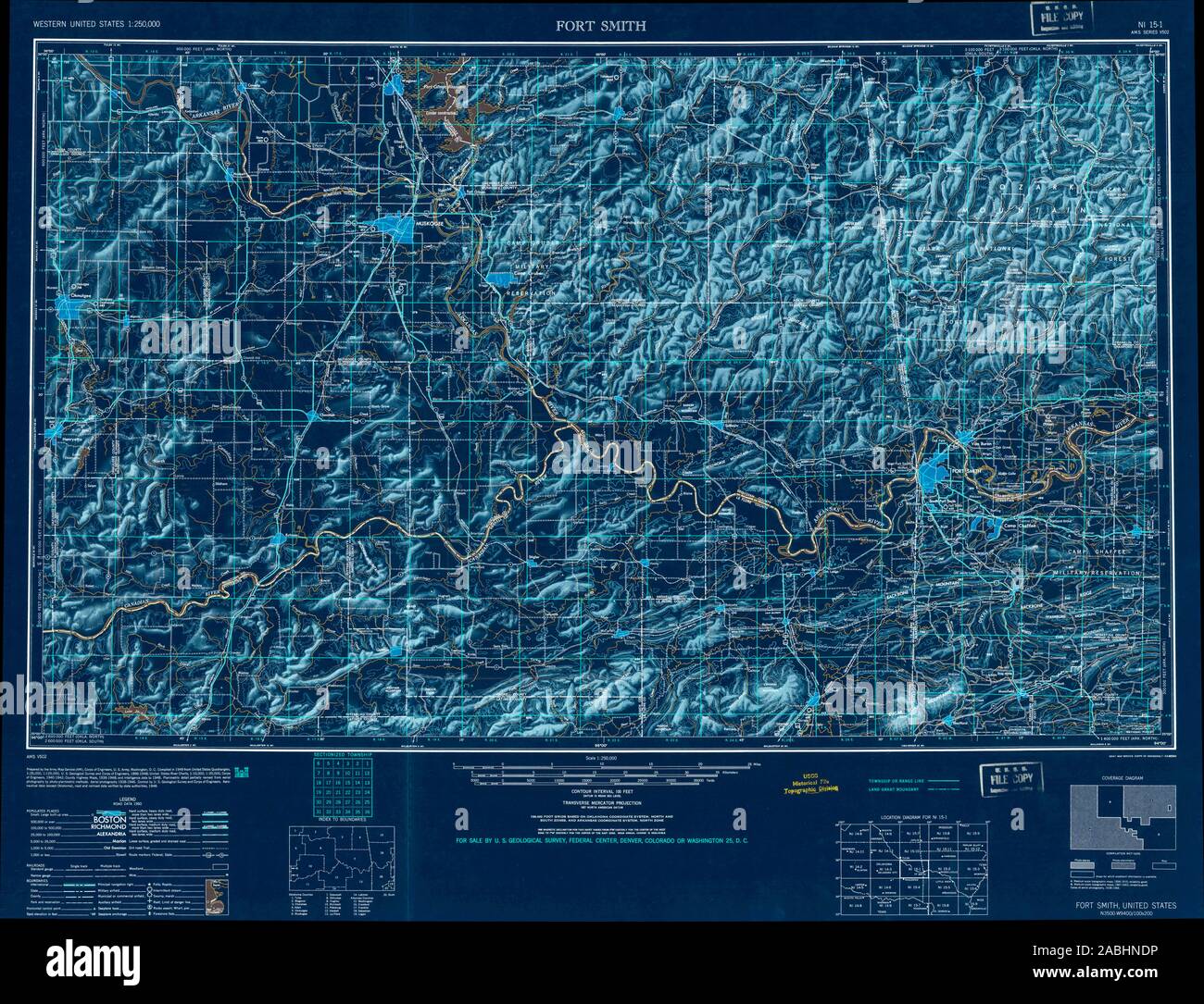 Fort smith oklahoma map hi-res stock photography and images - Alamy