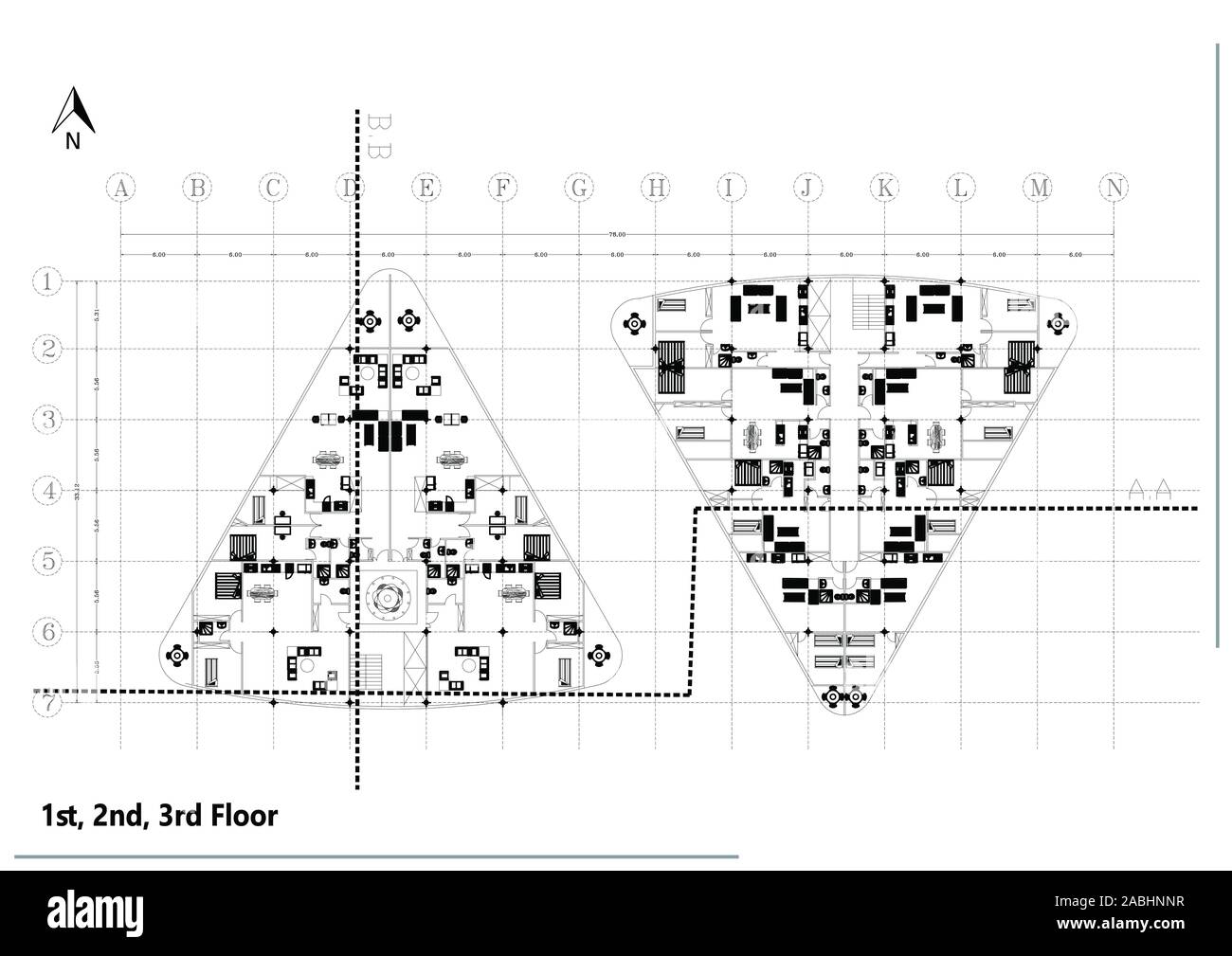 House plan image outline metric size on white background residential ...