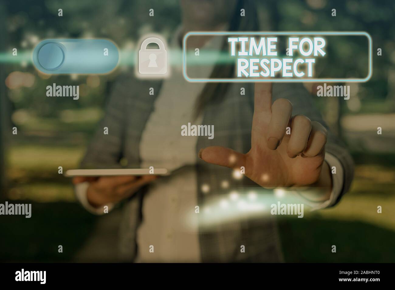 Text sign showing Time For Respect. Business photo showcasing when you ...