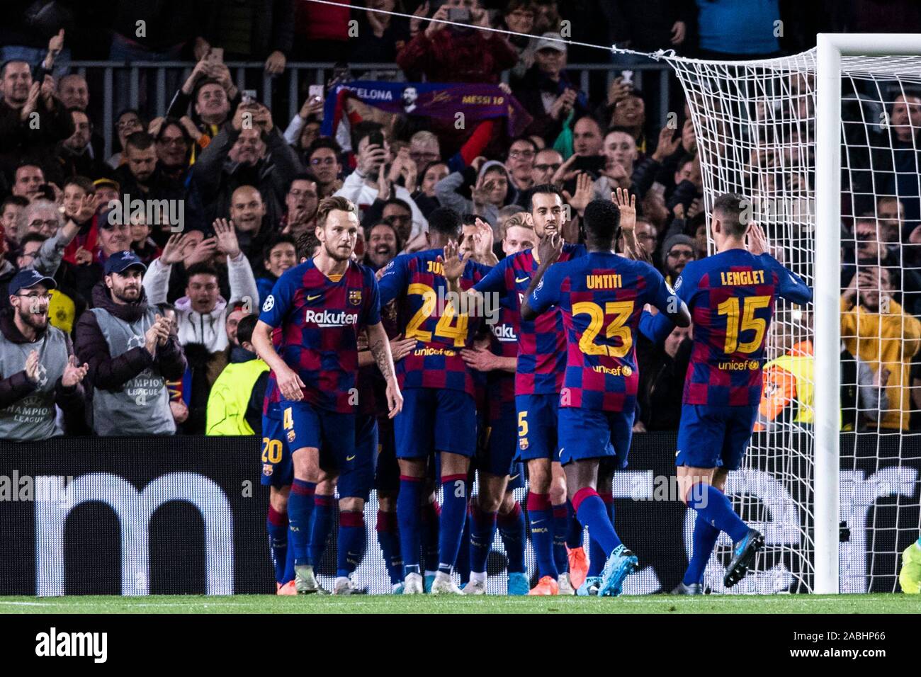 Messi celebrating with goal hi-res stock photography and images - Alamy