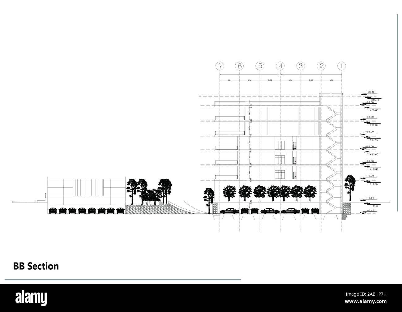 House plan image outline metric size on white background residential ...