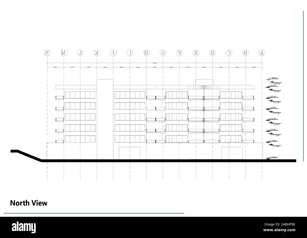 House plan image outline metric size on white background residential ...