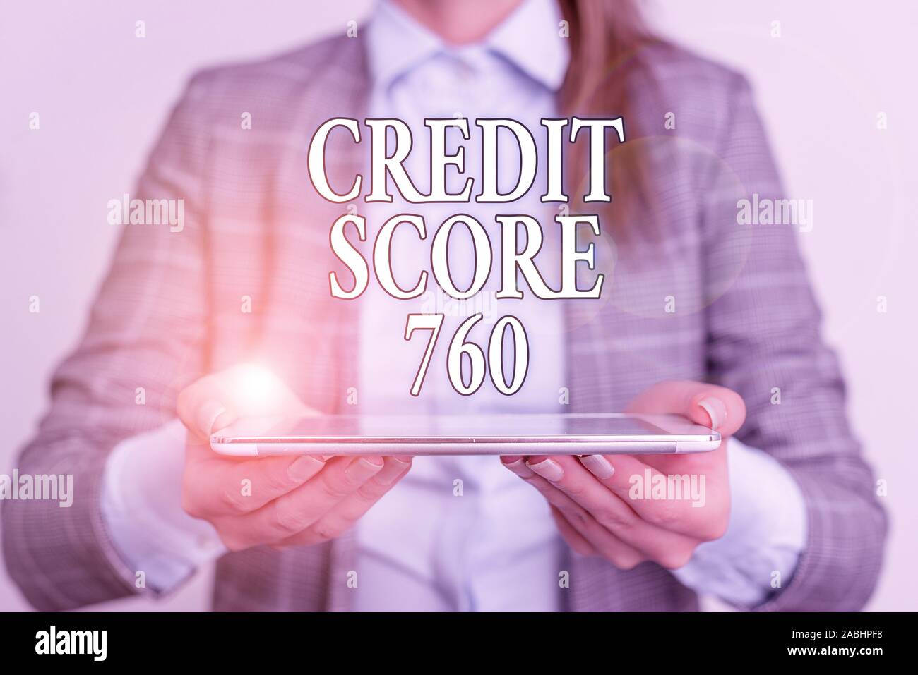 Handwriting text writing Credit Score 760. Conceptual photo numerical ...