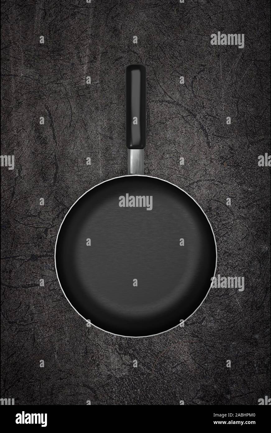 Pan isolated on White 3D Rendering Stock Photo - Alamy