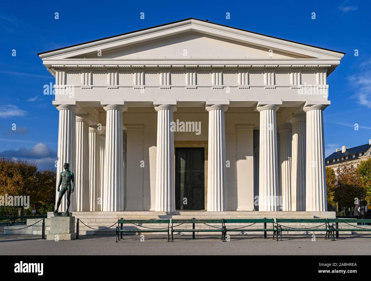 VIENNA, AUSTRIA - NOVEMBER 2019: The Theseus Temple in Vienna. Made of ...